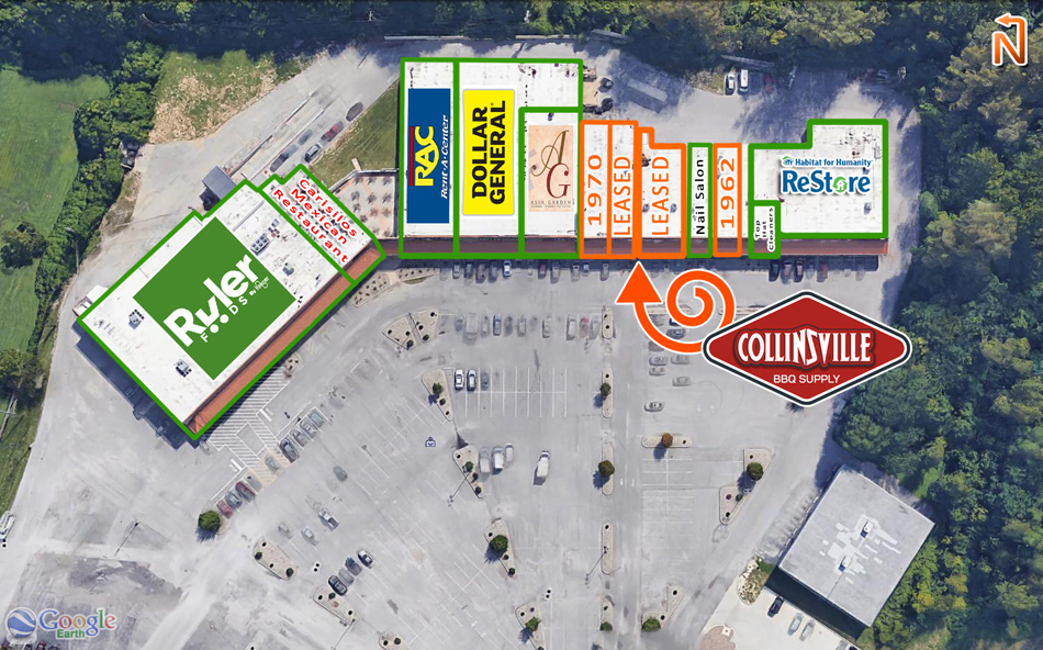 LEASED - Retail Space to Collinsville BBQ and Supply